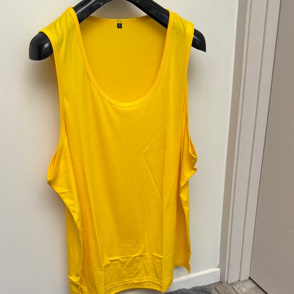 no brand | Shirts | New Mens 2xl Yellow Sleeveless Tank Top | Poshmark